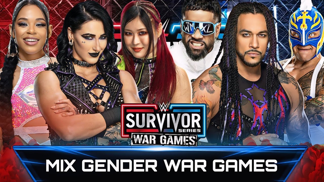 WWE 2K24 | Mix Gender WAR GAMES - Team Rhea Ripley VS Team Jey Uso ...