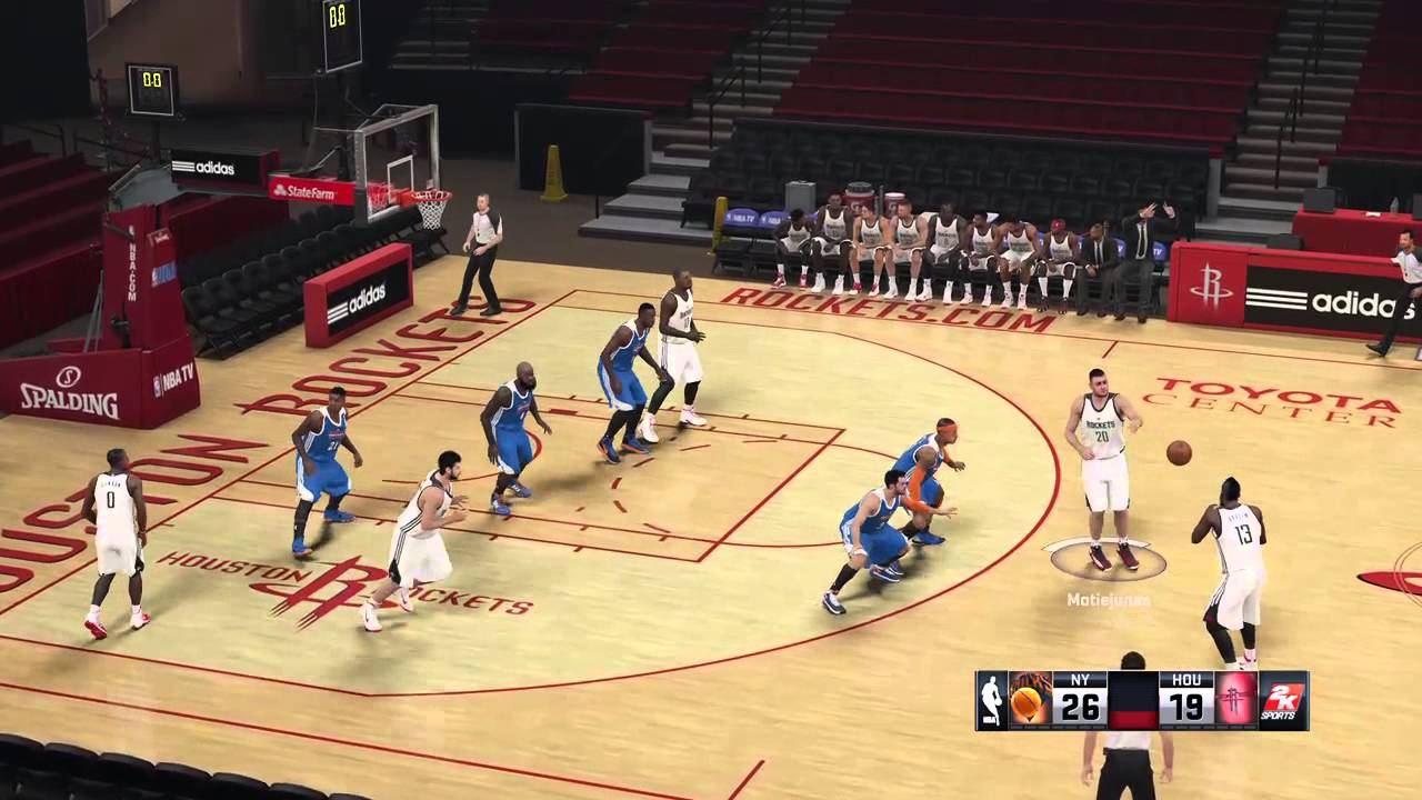 NBA 2K15 Knicks vs Rockets little scrimmage - YouTube