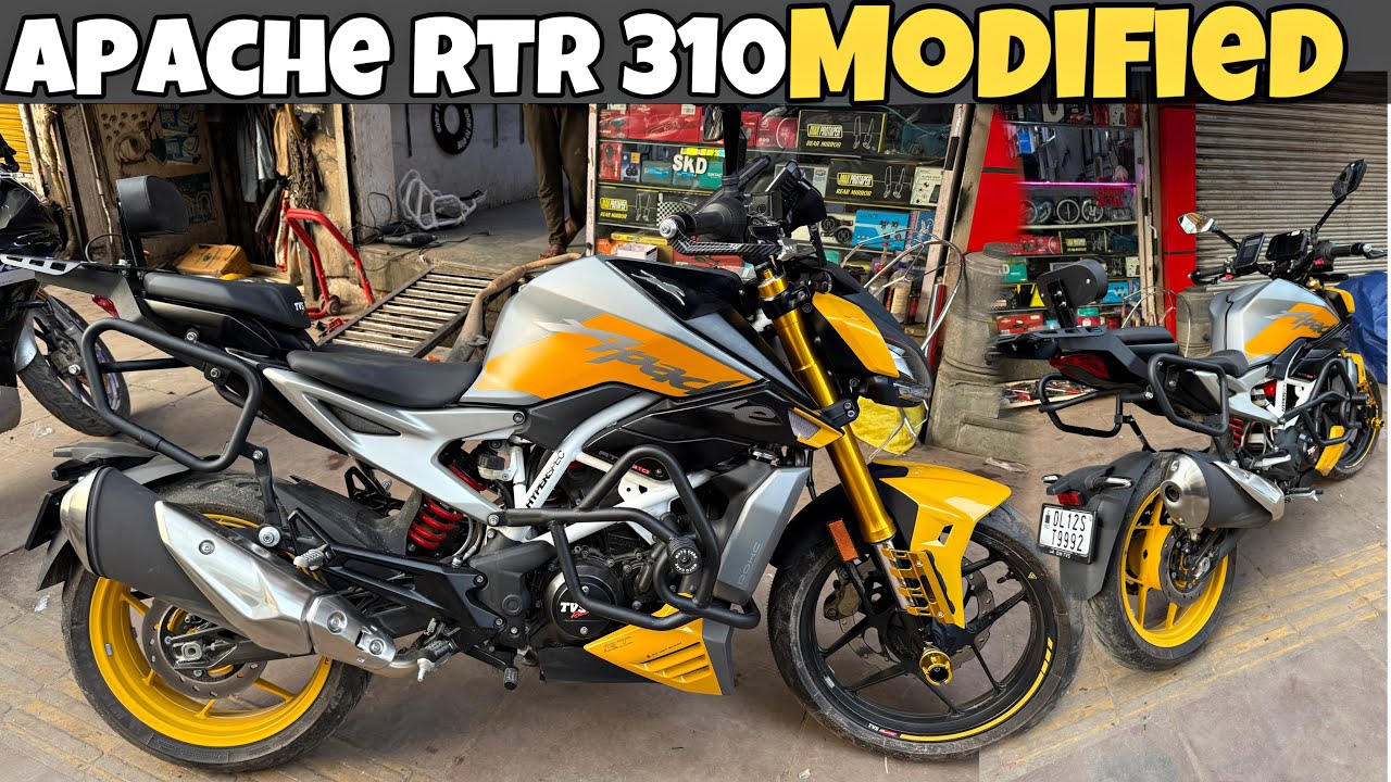 apache rtr 310 Modifications | All New Accessories rtr 310 | Apache 310 Modified - YouTube