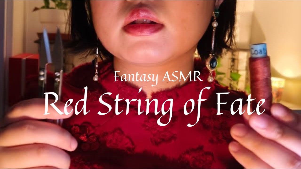 ASMR Fantasy Roleplay 🔮 Red String of Fate ♥️ Cord cutting & tea leaves ...