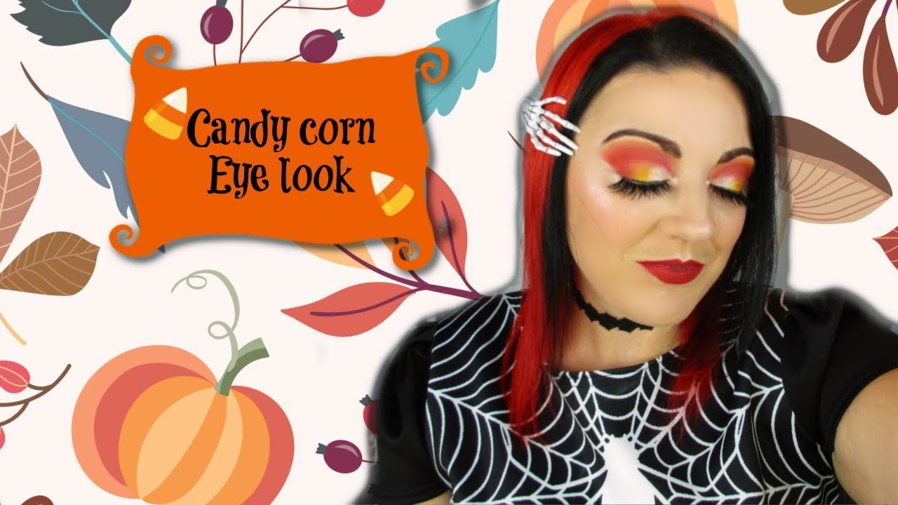 CANDY CORN EYESHADOW TUTORIAL - YouTube