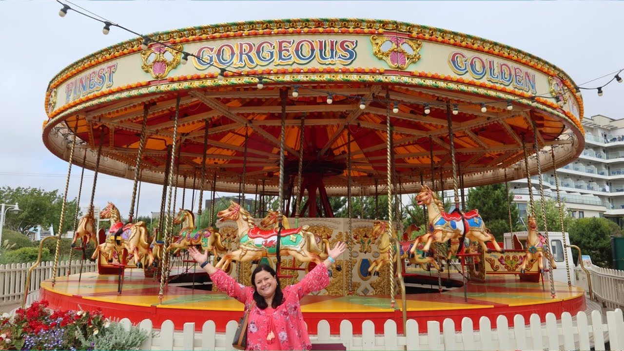 Butlins Bognor 2023 - 1918 Carousel built by Robert Tidman. - YouTube