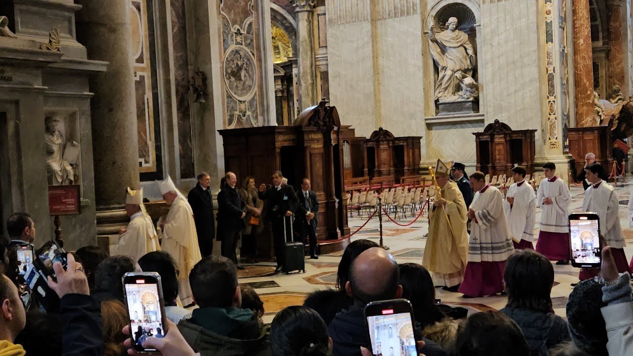 Biserica Sf.Petru din Roma și l-am văzut pe Papa Francisc - YouTube