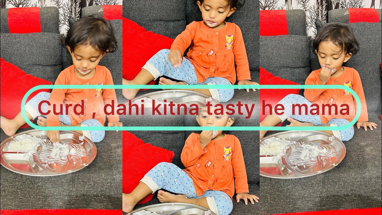 Eating curd, dahi ! Please watch out how to enjoy eating curd from ...