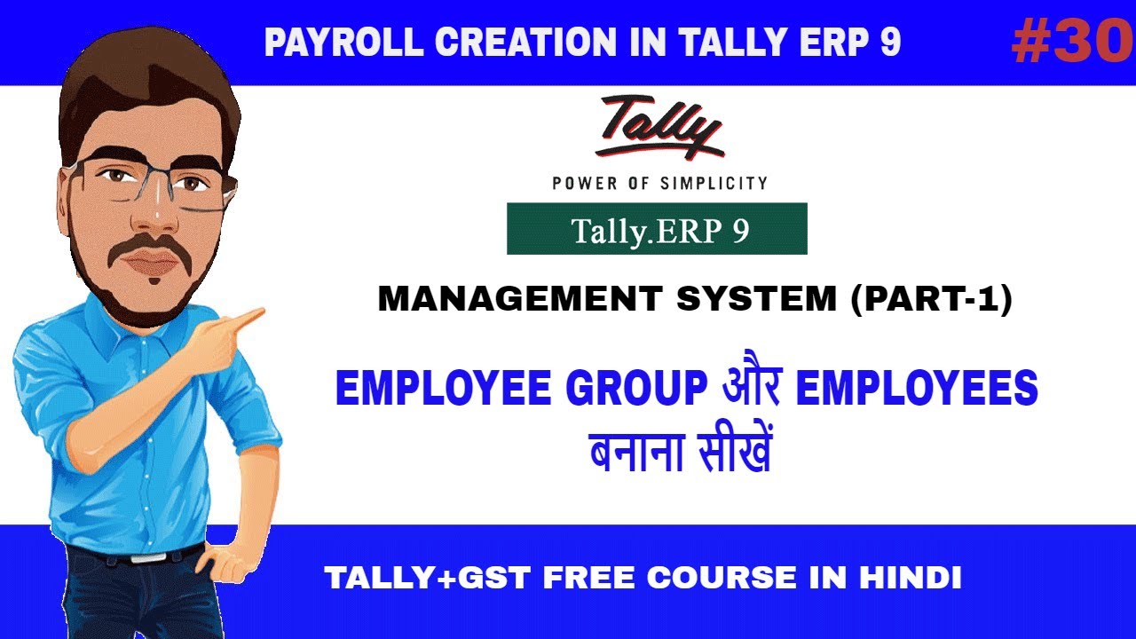 Payroll In Tally Erp 9 || Create Employee Group || How To Create ...