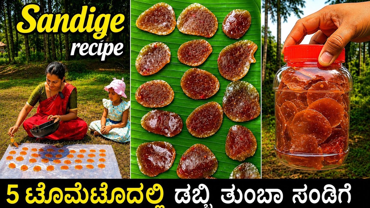 ಕೇವಲ 5 ಟೊಮೆಟೊದಲ್ಲಿ ಇಷ್ಟೊಂದು ಸಂಡಿಗೆ ಆಗುತ್ತೆ ಅಂತ ಗೊತ್ತಿರಲಿಲ್ಲ | 2 ವರ್ಷ ...