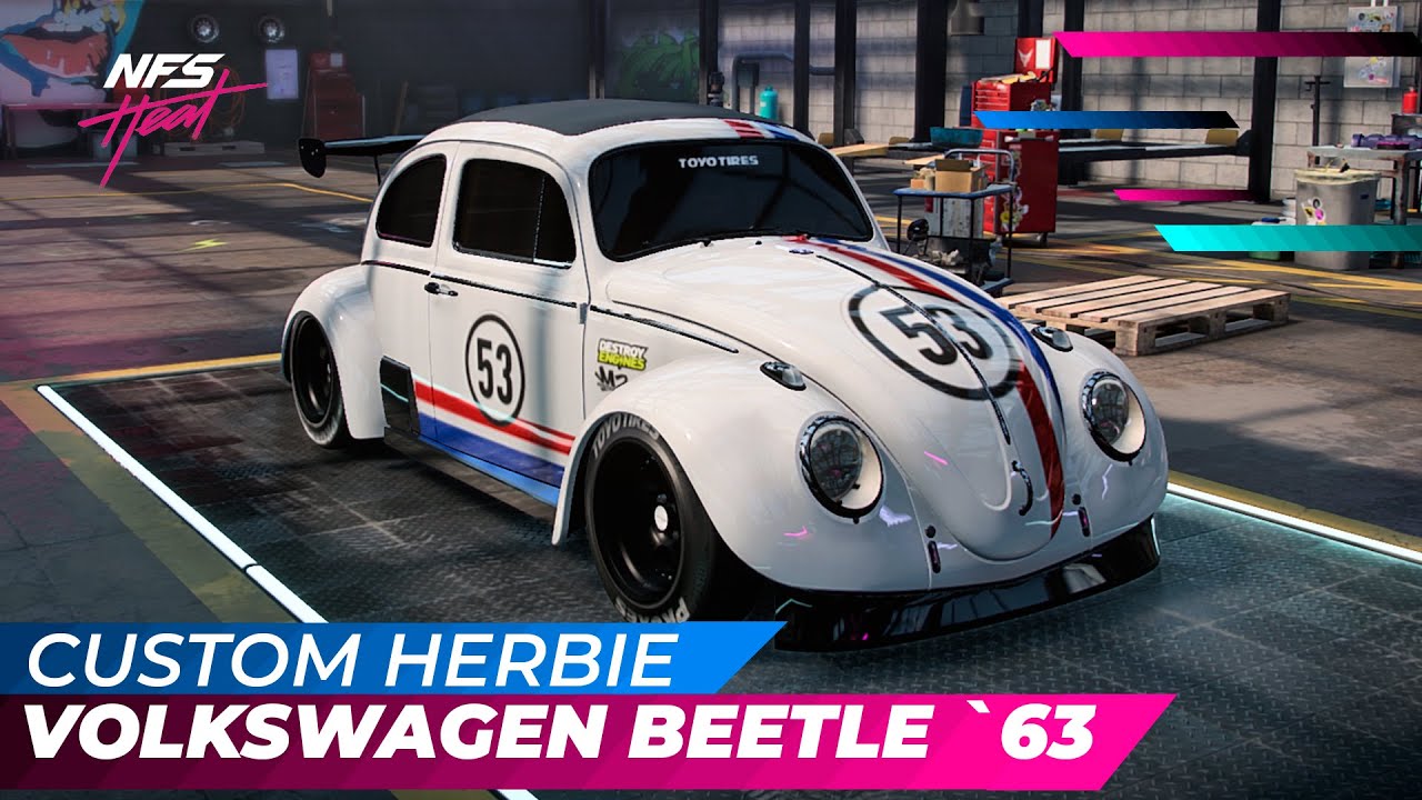 NFS HEAT | Custom VOLKSWAGEN BEETLE 🔵 Herbie 63 | Need For Speed ...