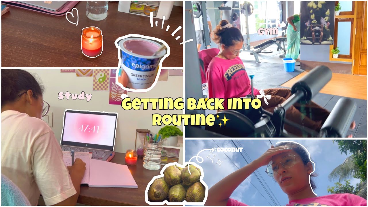 Get back into routine with me🎀| Life reset after burnout, workout ...