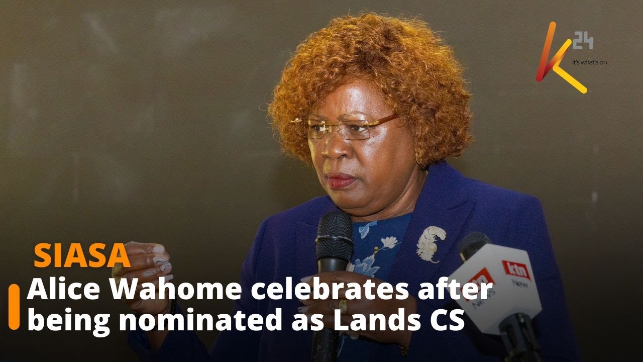 Alice Wahome celebrates after being nominated as Lands CS - YouTube