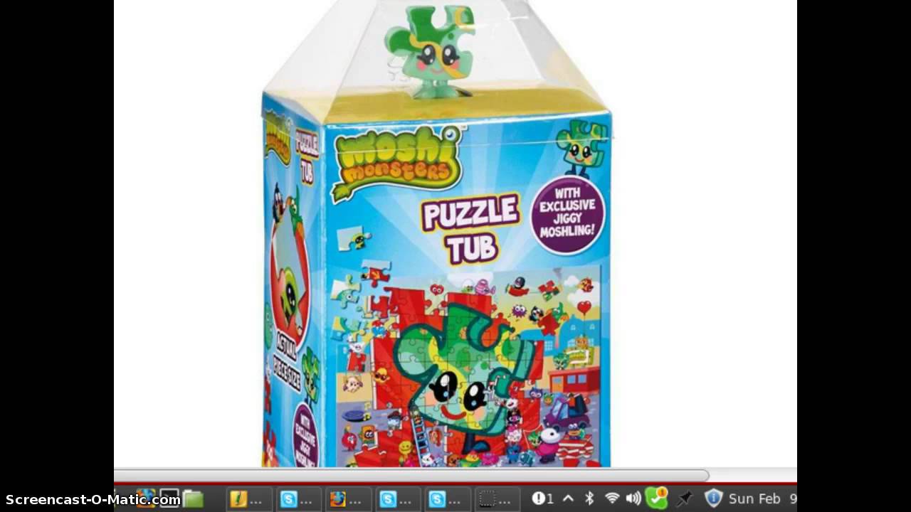 Moshi Monsters Puzzle Tub With Jiggy Preview - YouTube
