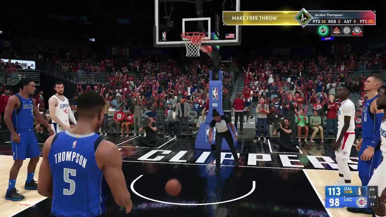 2k22 Clippers game - YouTube