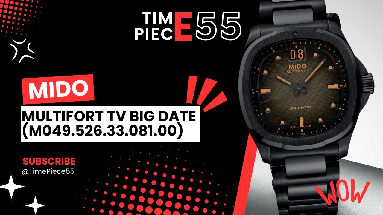 (MIDO) Multifort TV Big Date (M049.526.33.081.00) – A Timeless Watch with Cutting-Edge ...