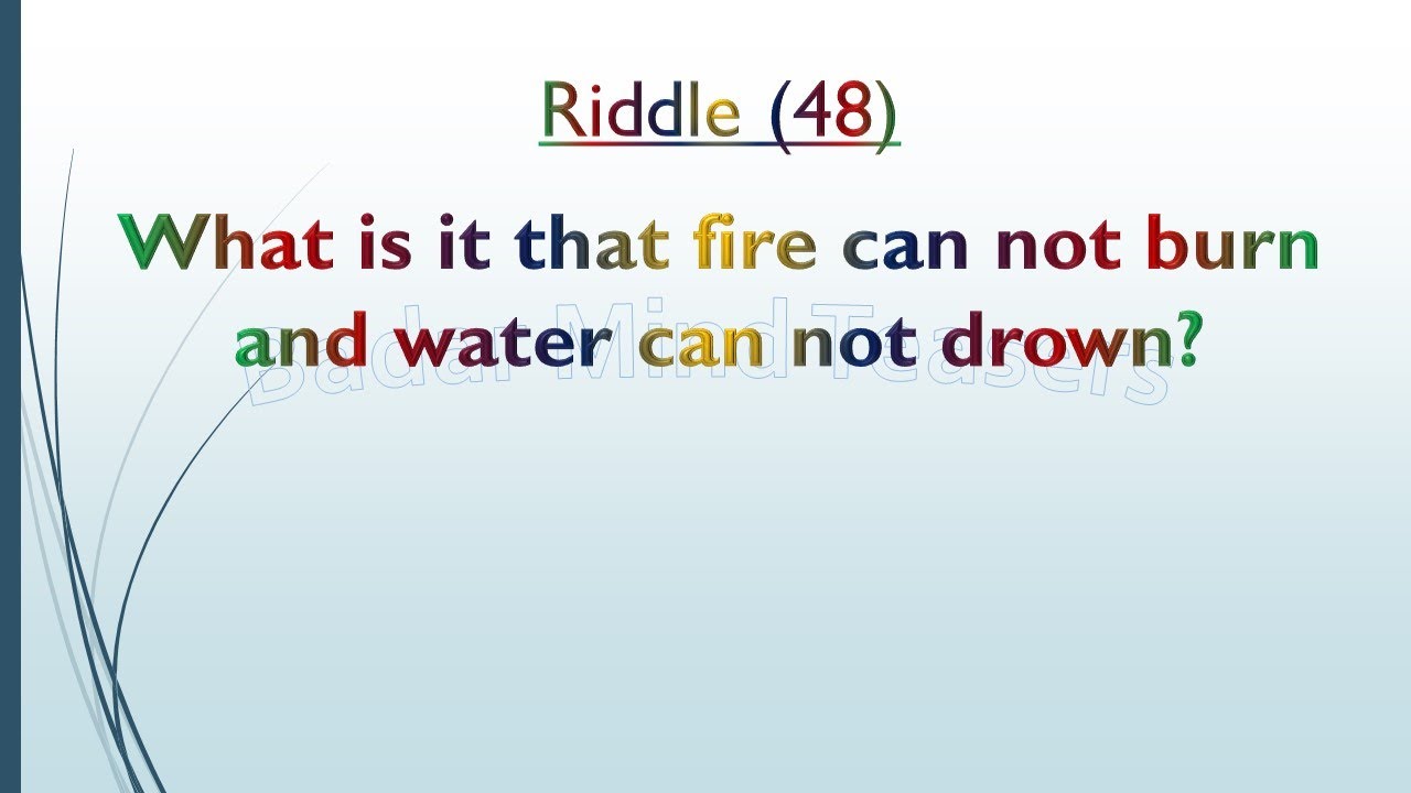 English Riddle Series Part 10 (Riddle 46 to 50) | English Riddles with ...