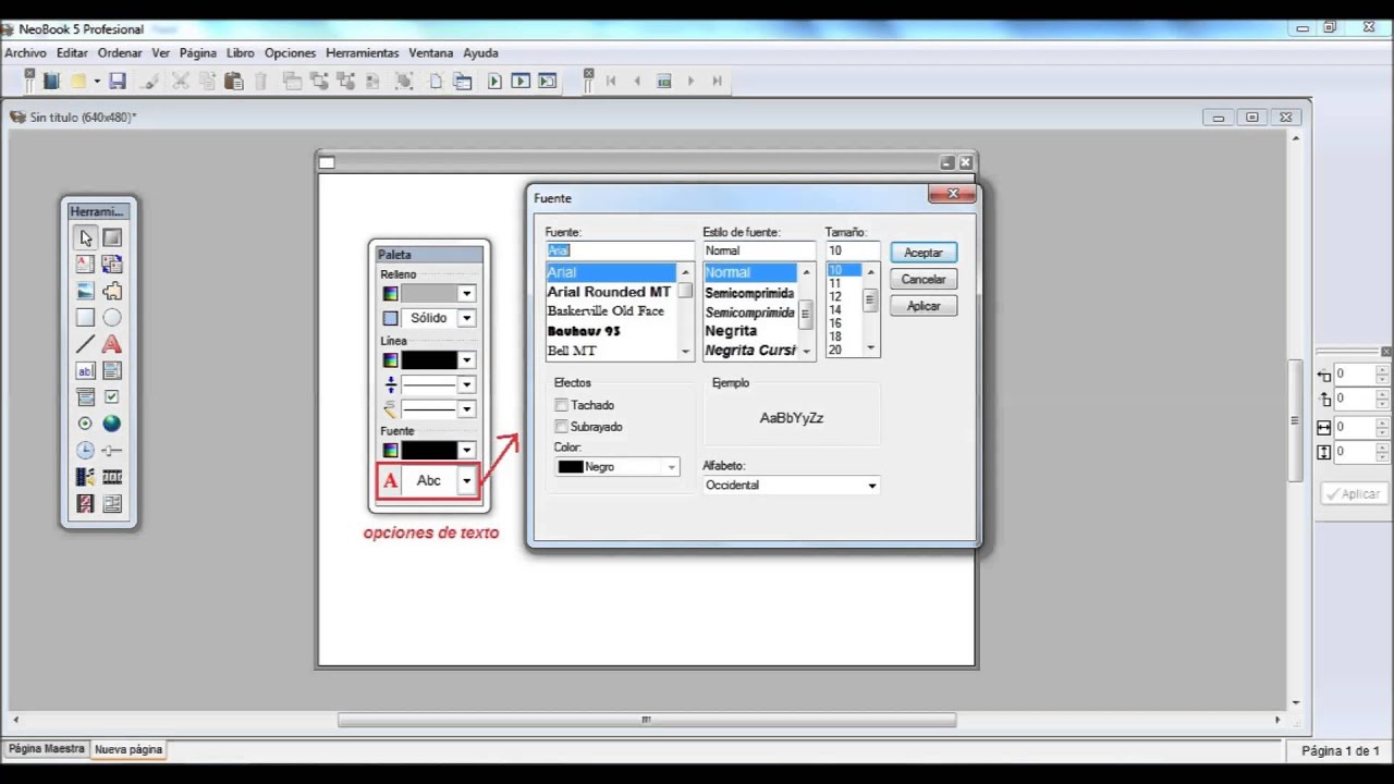 tutorial basiico de neobook 5 - YouTube