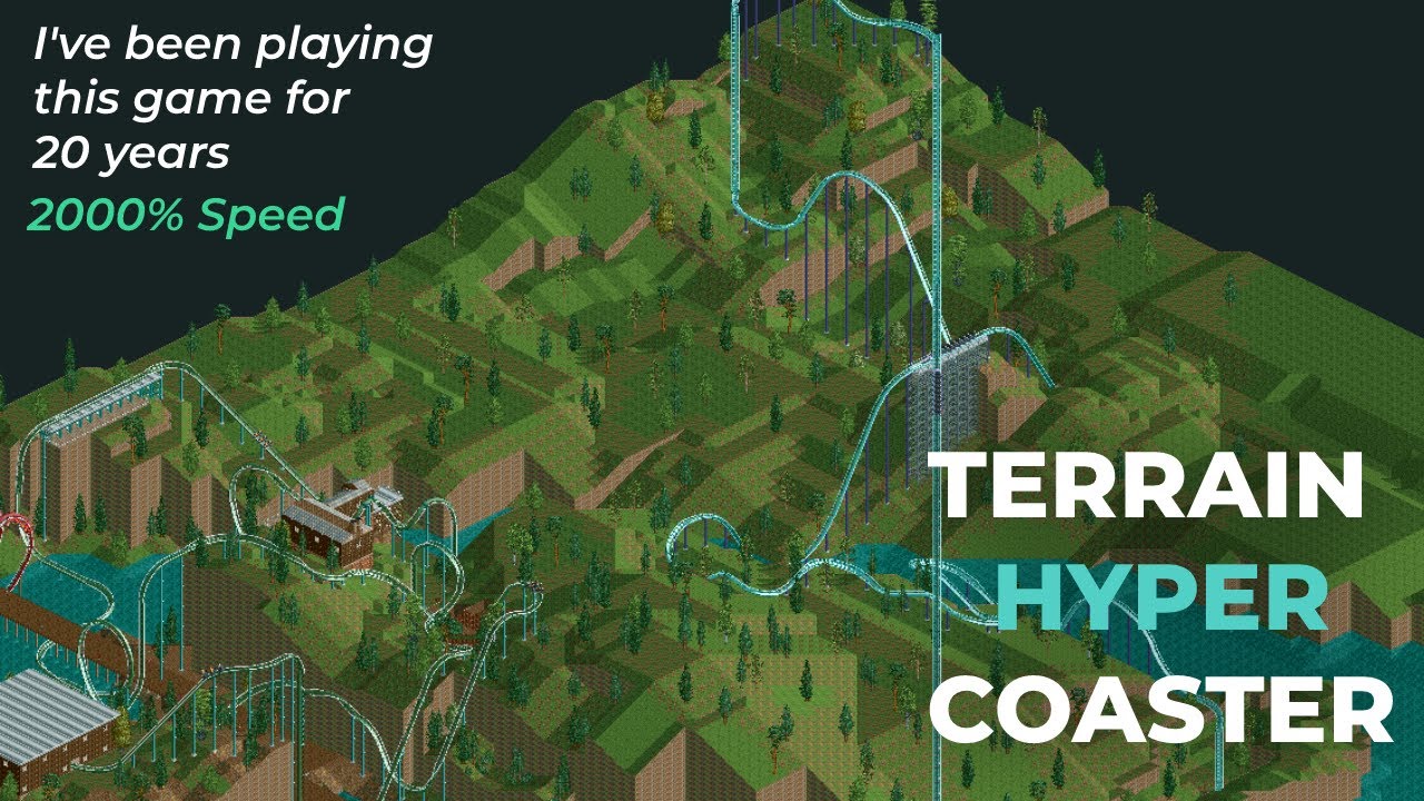 Build a Terrain Hyper Coaster with an Expert RCT2 Player - YouTube