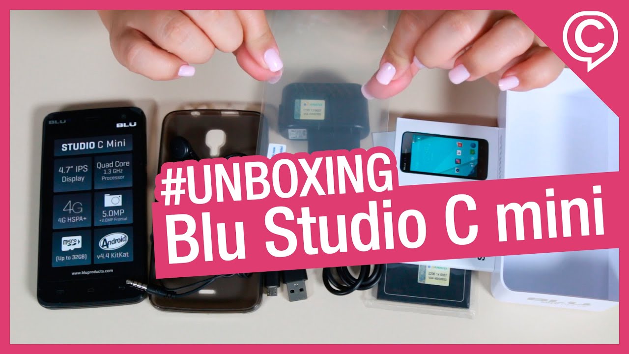 BLU Studio C Mini D670L [Unboxing] - Abertura da caixa, itens que ...