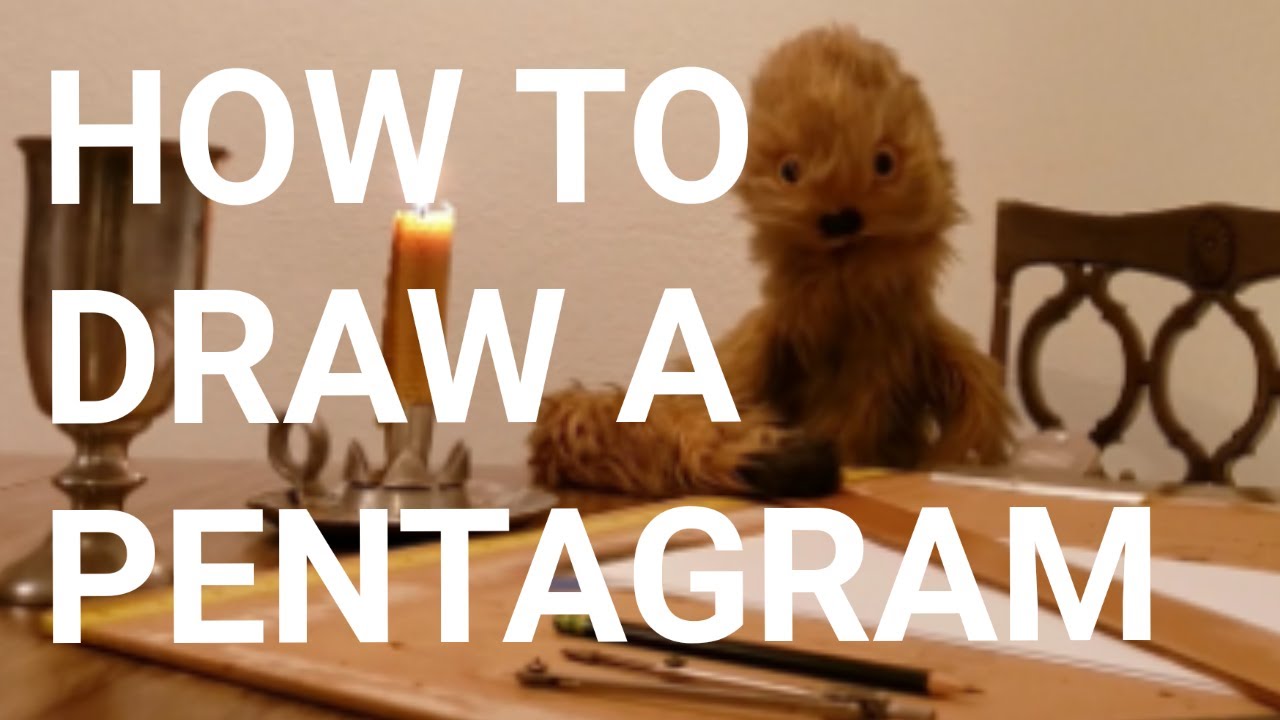 How to Draw a Pentagram EASY! - YouTube