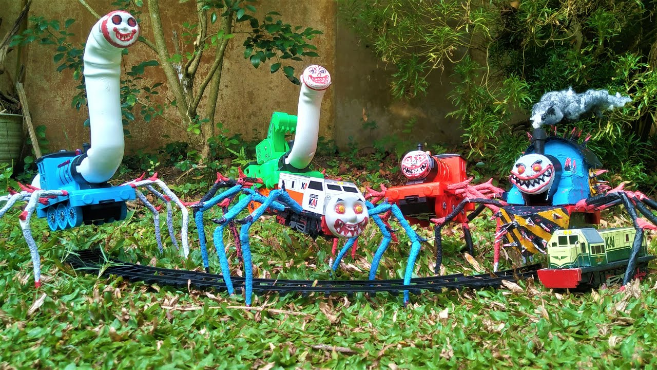 Spider Ghost Train KAI CC203, T rex Cha1ns4 man, Monster Dump Truk ...
