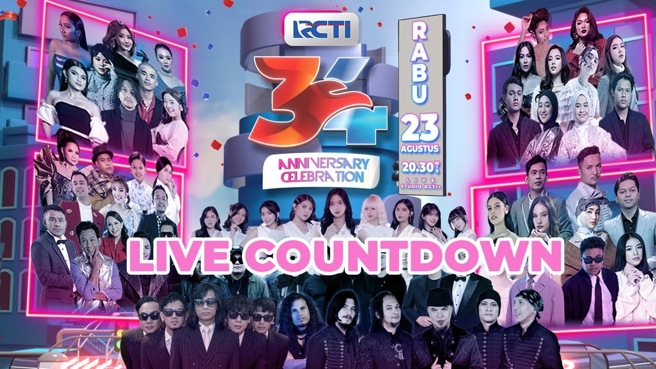 LIVE COUNTDOWN RCTI 34 ANNIVERSARY CELEBRATION | 6 HOUR BEFORE ON AIR ...
