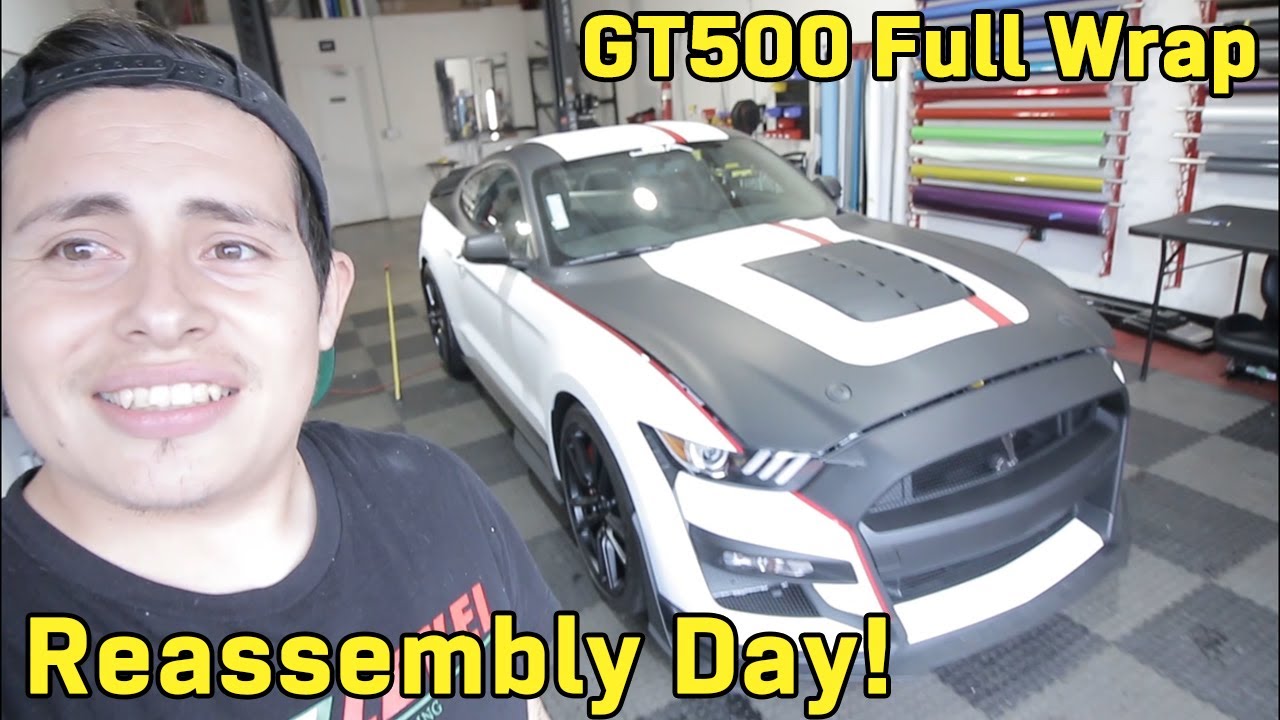 GT500 Full Wrap Reassembly Day! - YouTube