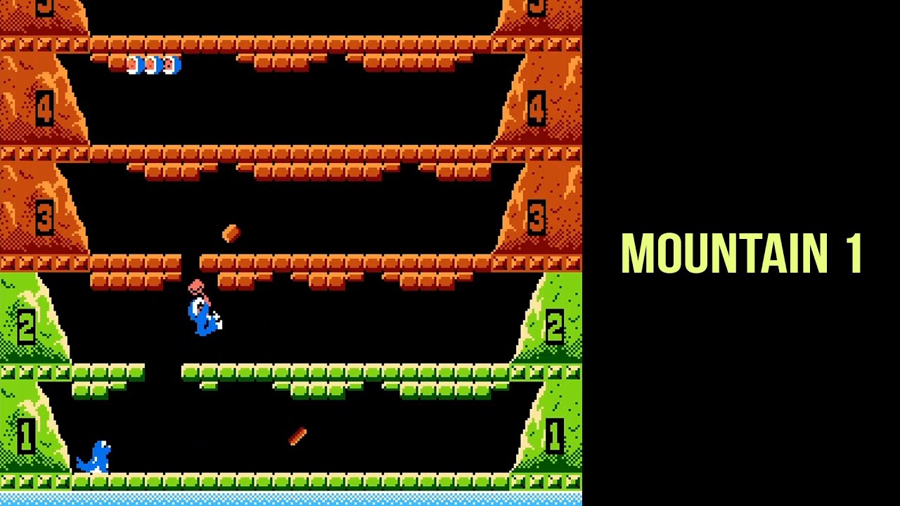 Ice Climber. Level 1. NES games. Mountain 1 - YouTube