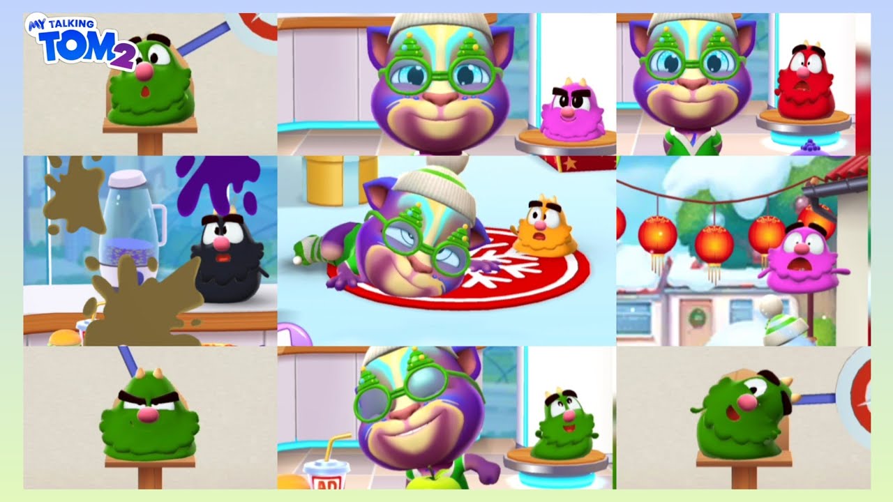 My Talking Tom 2 - expression with emoji - GUS - YouTube