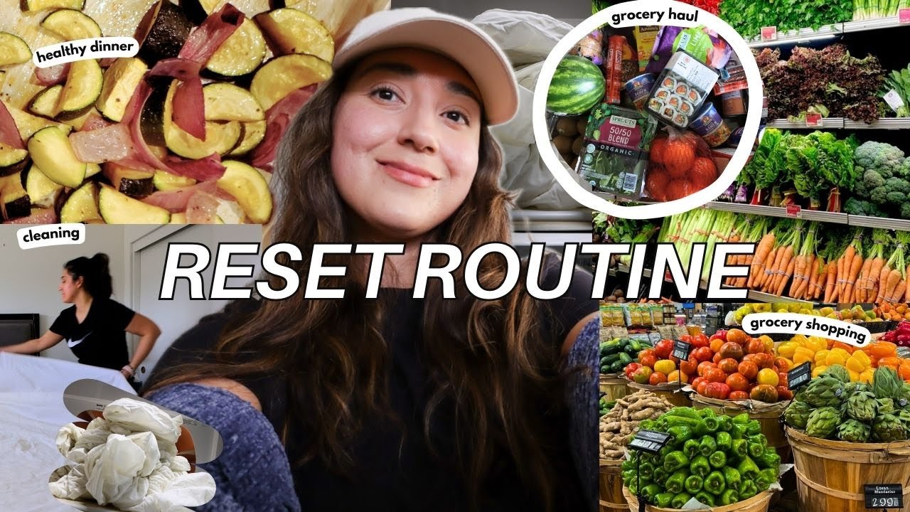 RESET VLOG | Grocery Shopping, Grocery Haul, Healthy Chicken Recipe ...