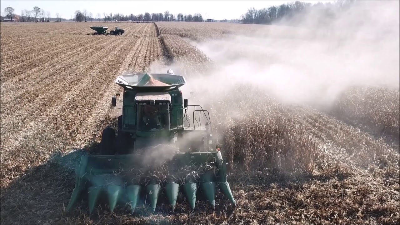 WESTOVER FARMS ABINGTON, INDIANA SHELLING CORN NOV 8TH, 2020 DRONE ...