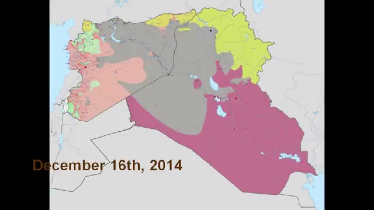 ISIS Territorial Expansion Over Time - YouTube