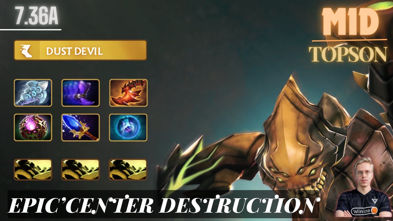 TOPSON Ruthless Sand King Mid Domination | Dota 2 Pro Gameplay | 7.36a ...
