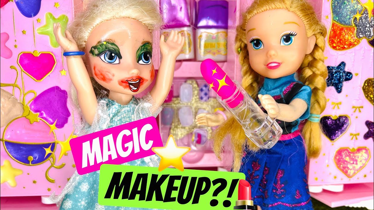 Magic Makeup Surprise! Elsa Turns into a Funny Clown 😂💄 | Elsa and Anna ...