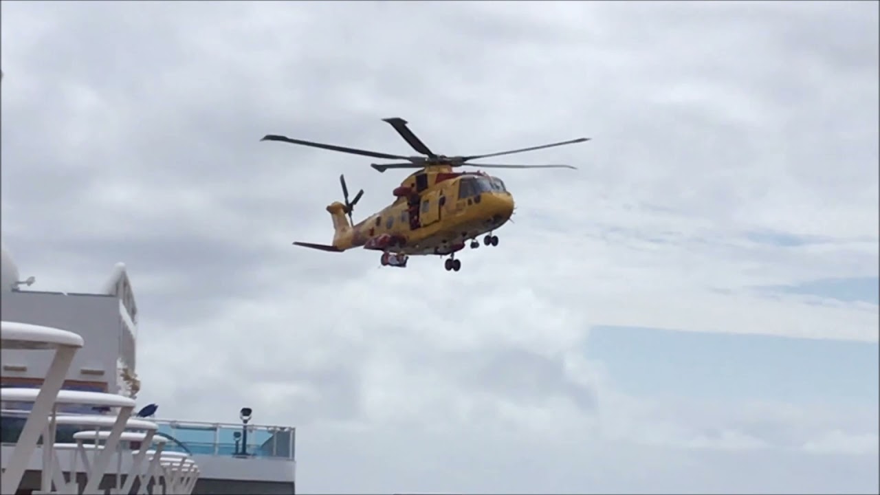 Majestic Princess Helicopter Medical Evacuation 8-7-2021 - YouTube