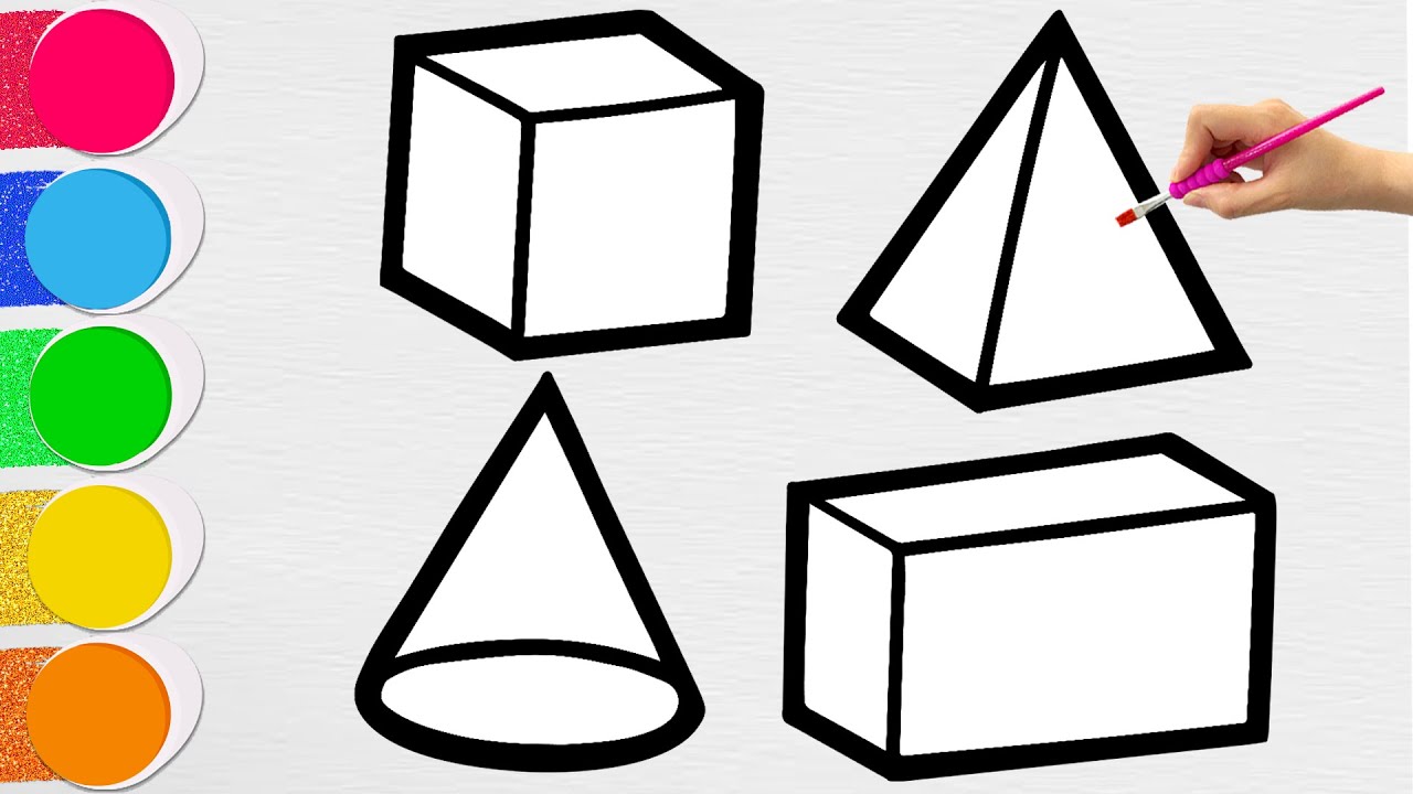 How to Draw 3D Shapes | Easy Step by Step - YouTube