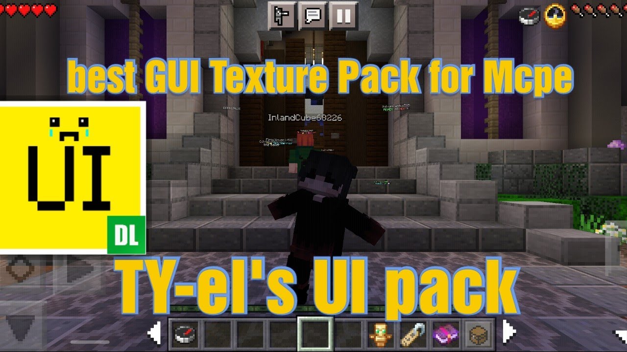 Best GUI texture Pack for Minecraft pe - YouTube