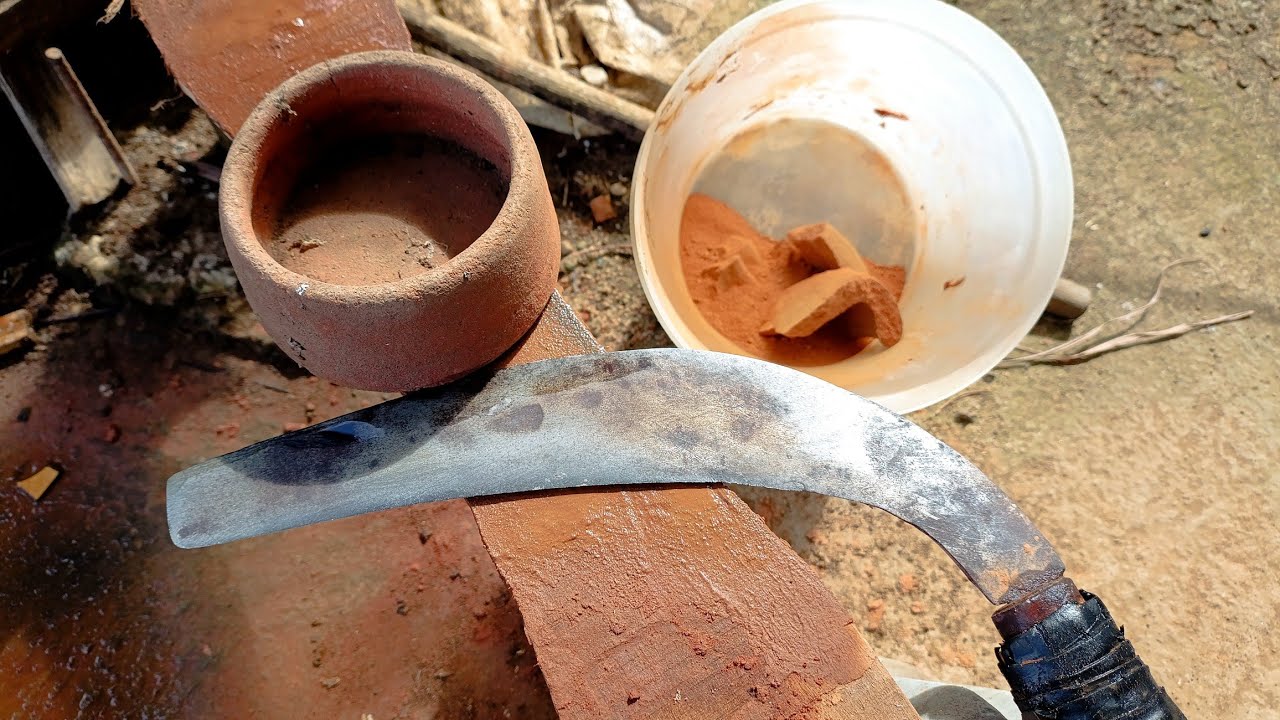 PAGHASA NG KARIT o SANGGOT GAMIT CLAY SOIL - YouTube