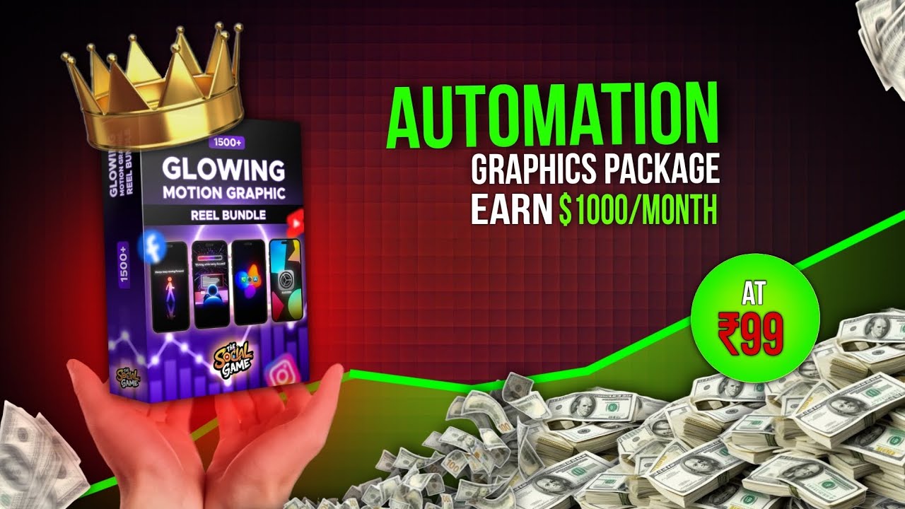 Make $1000/Month with Motion Graphic Reels Bundle - Fast & Easy way ...