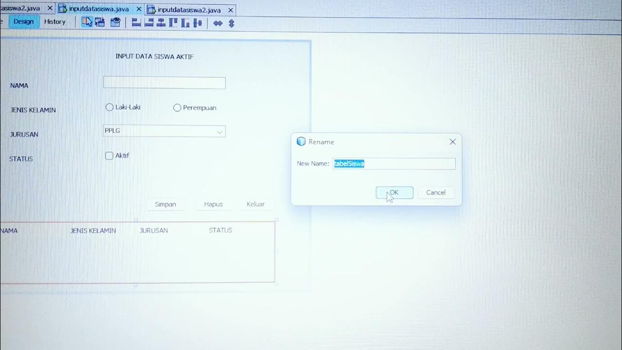 Tugas Project Membuat Aplikasi Desktop dengan Java Netbeans ( tanpa database) - YouTube
