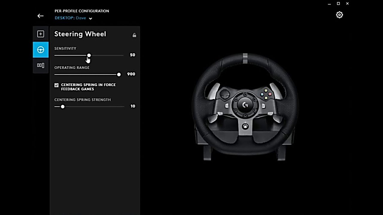 Logitech G920 Wheel Rotation - YouTube