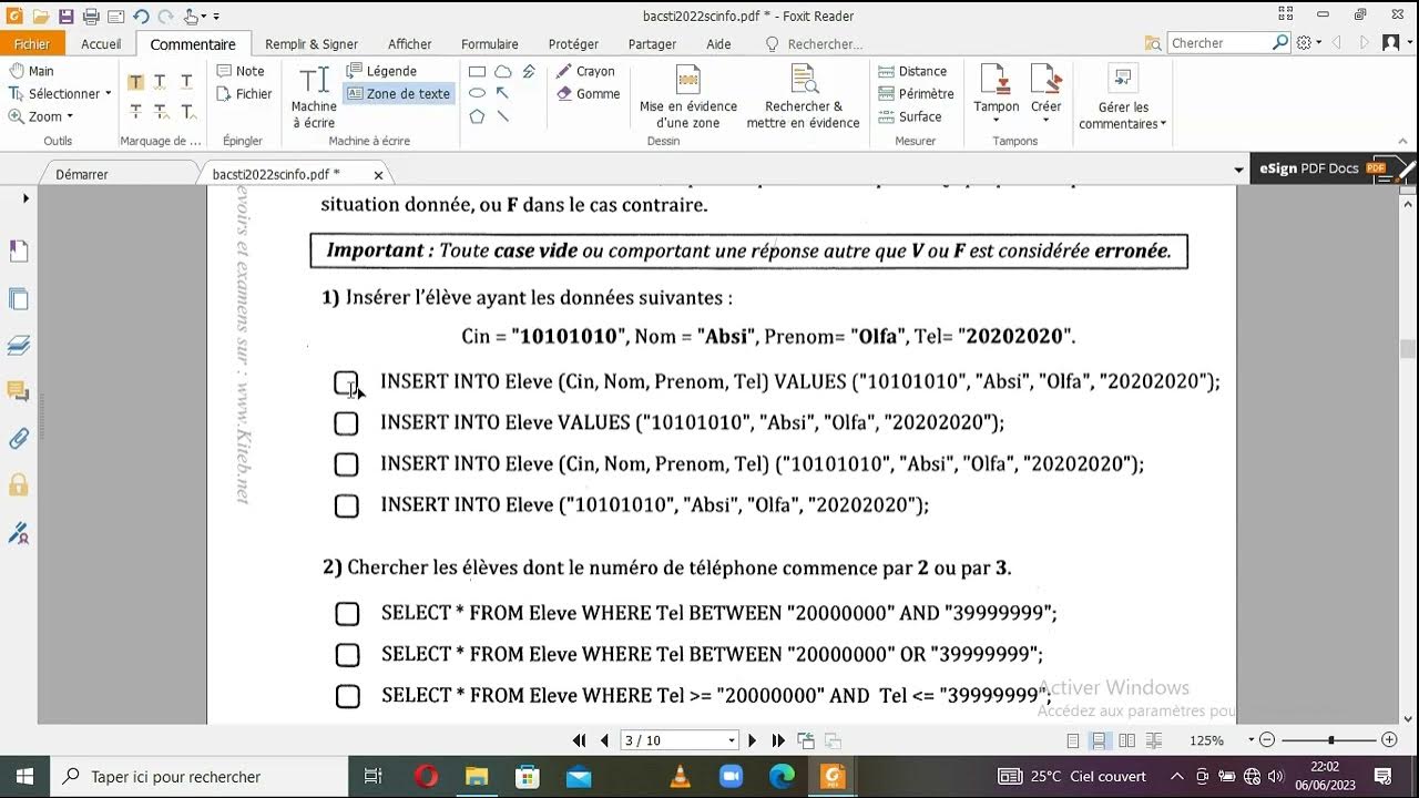 Correction De Devoir théorique De Bac Principal StI 2022 - YouTube