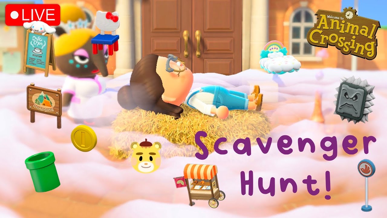 🔴 Scavenger Hunt Round Three | Live Stream | Animal Crossing New ...