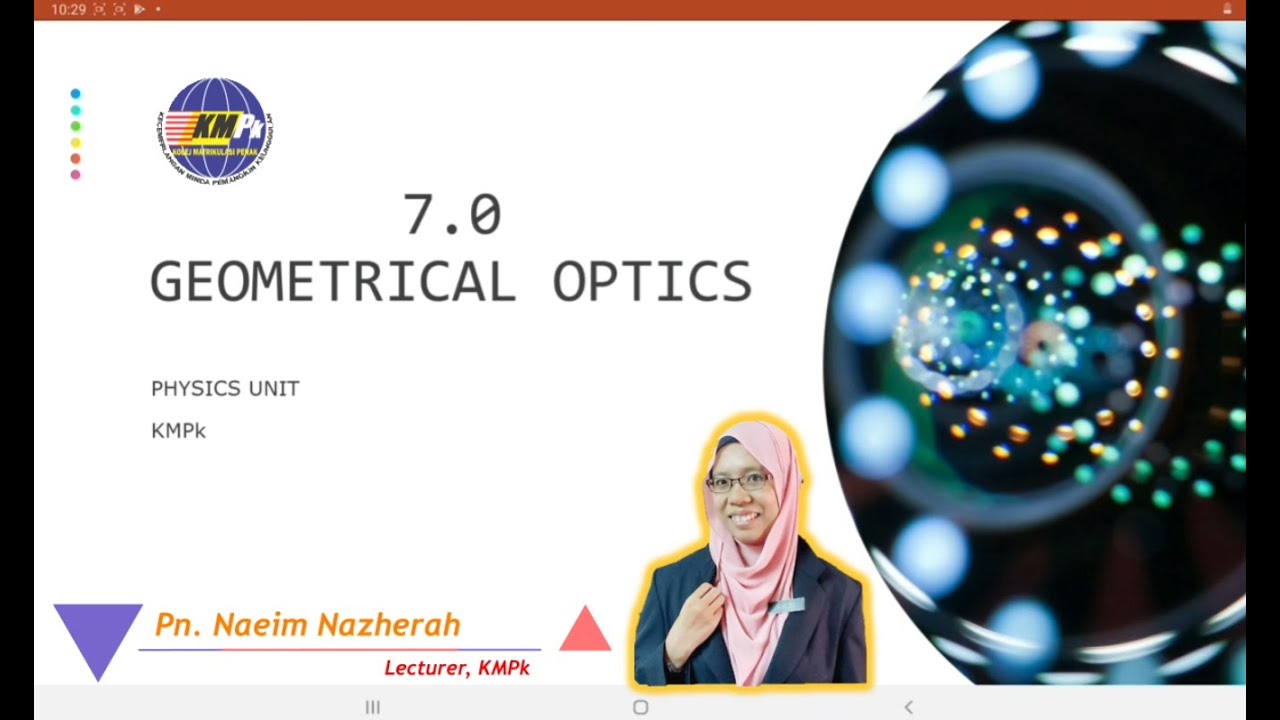 SP025 Chapter 7: Geometrical Optics - YouTube
