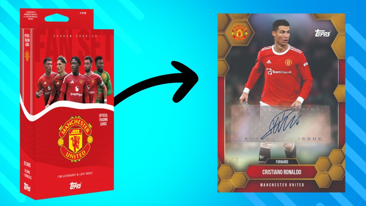 Opening a Topps Manchester United Fan Set - YouTube