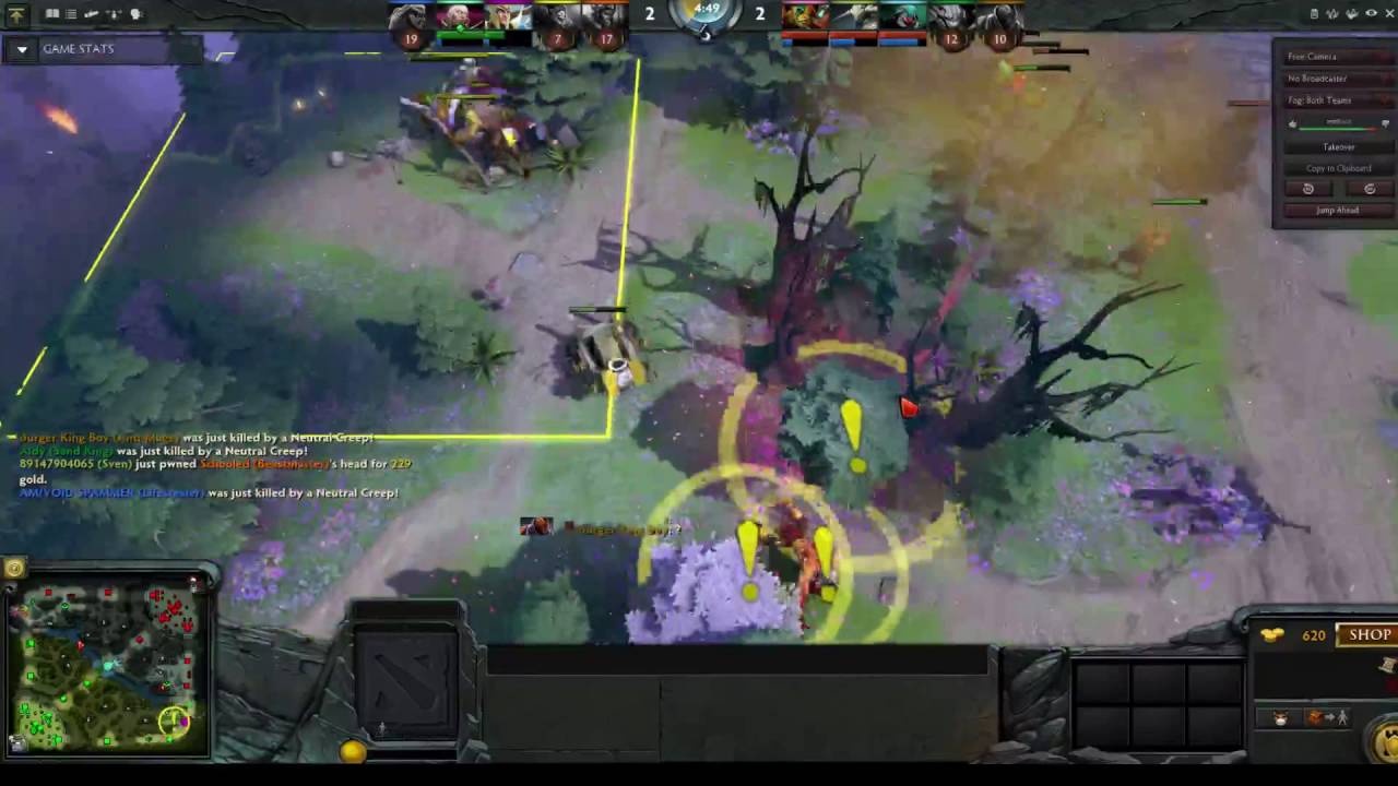 Dota 2 Jungle Creeps Fight Back - YouTube