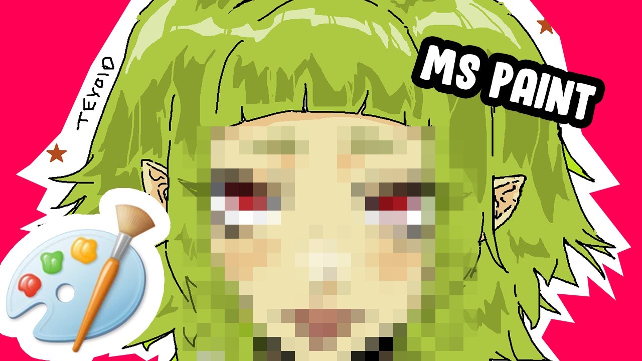 MS PAINT ANIME ART CHALLENGE - YouTube