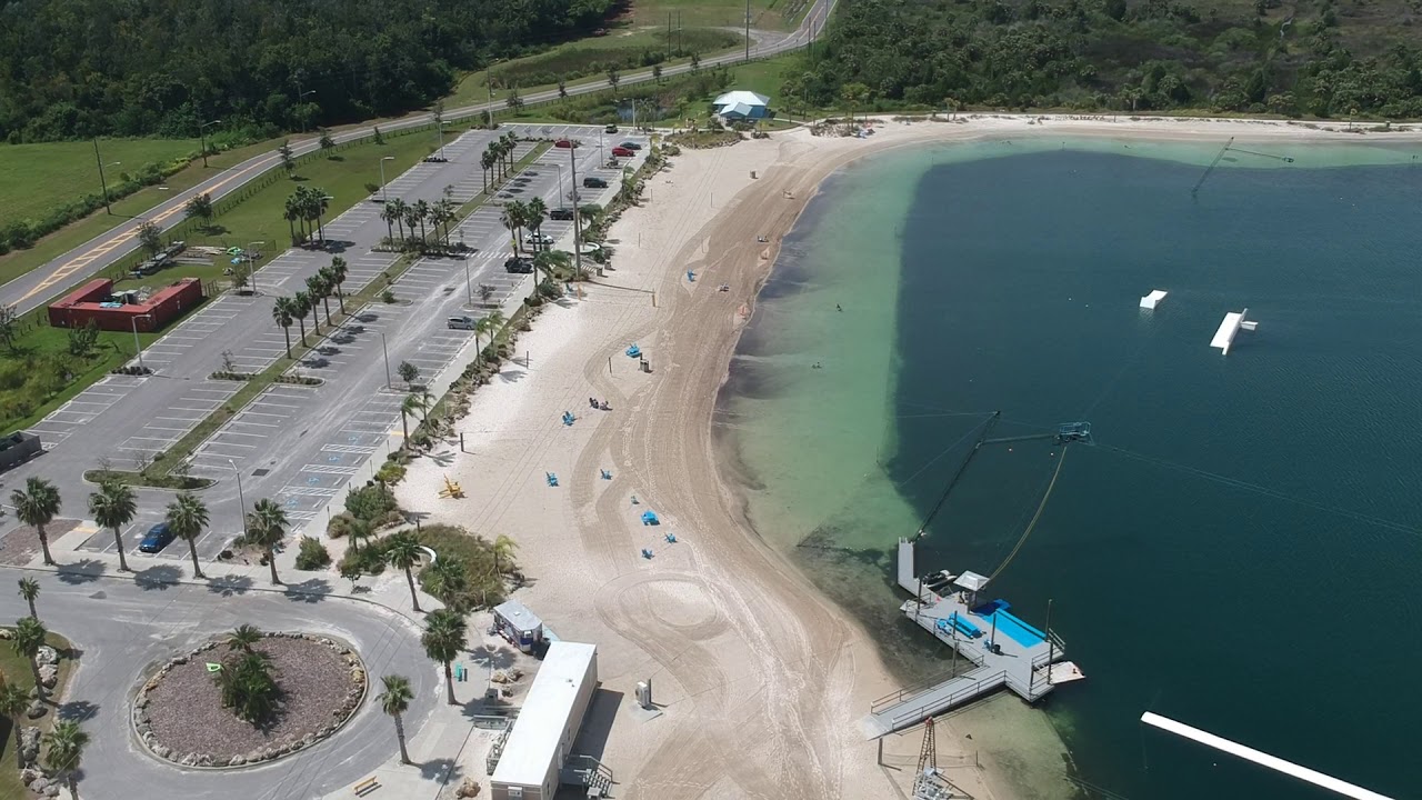 Sun West Mine Beach in Pasco County Florida 2018 drone footage - YouTube