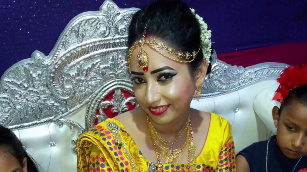 Assamese bride makeup by Nayanmoni medhi - YouTube
