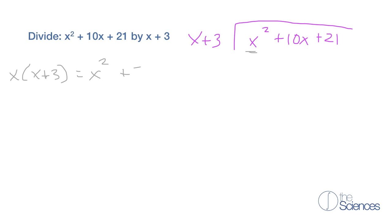 Divide polynomials by binomials #1 - YouTube