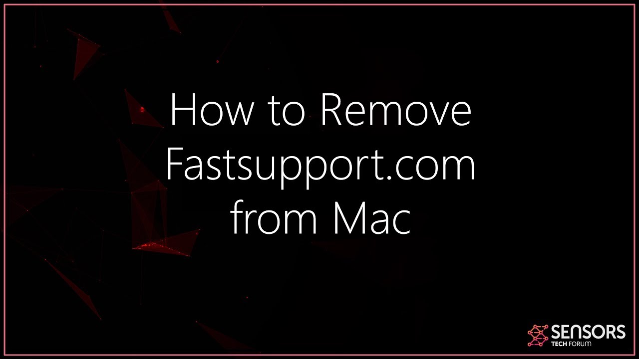 Fastsupport.com Virus Redirect (Mac) - How to Remove It - YouTube