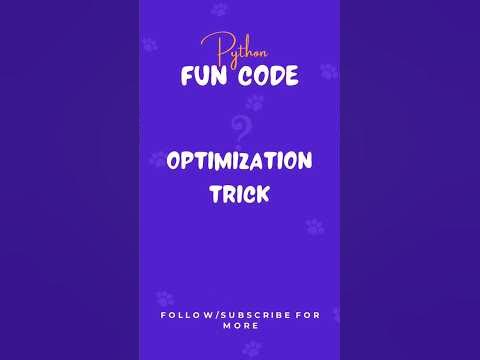 Always Remember this Optimization Trick #python #programminglanguage #coding #pythontutorial ...