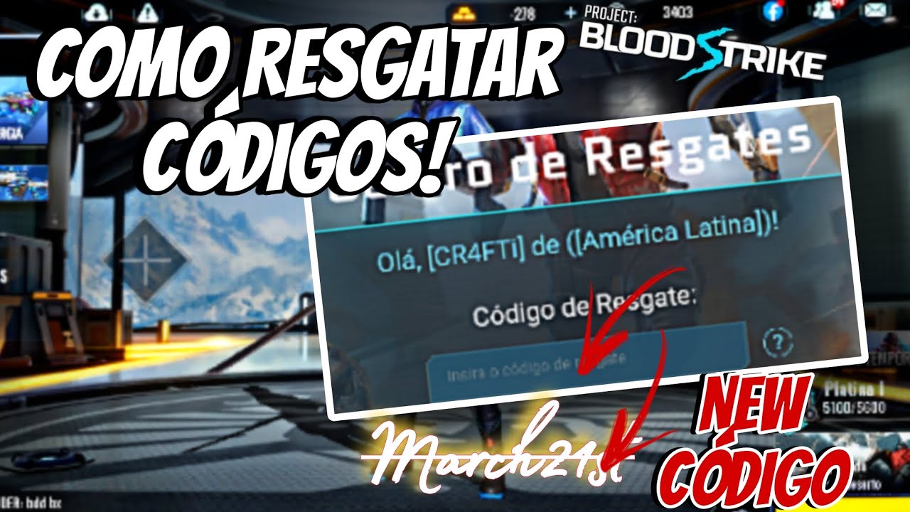 COMO RESGATAR CODIGOS, no BLOODSTRIKE! - YouTube